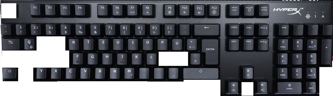 HyperX Alloy FPS MX (cherry) Tangenter till tangentbord, Tangenter till ...